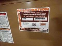 Knaack 3068 Toolbox w/Drill Press and Vise - Yellow Tag Auctions