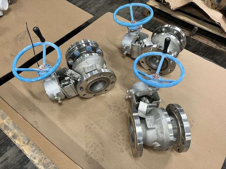 Lot of (3) Kinka 4" Valves - Yellow Tag Auctions