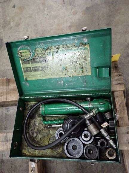 Greenlee Heavy Duty Slug Splitter Hydraulic Punches - Yellow Tag Auctions