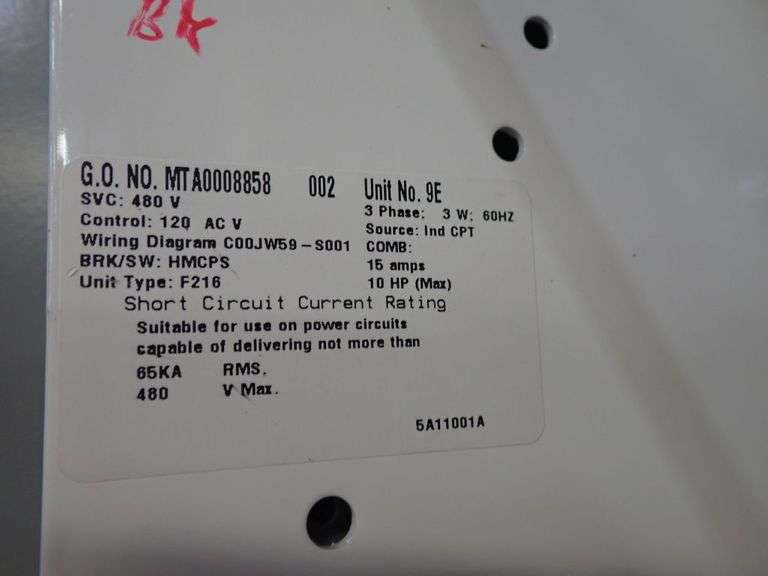 2018 Eaton Freedom Series 2100 MCC - 3V - Yellow Tag Auctions