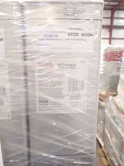 Lot of 3000 lbs of E8018-C1 Welding Electrodes - Yellow Tag Auctions