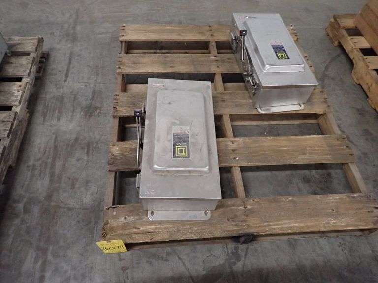 Lot of (2) Square D Safety Switches - Yellow Tag Auctions