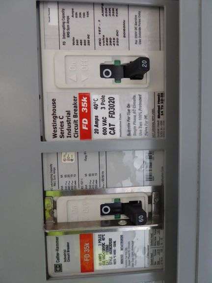 Spartanburg, SC - Cutler Hammer Pow-R-Line Panelboard - Yellow Tag Auctions