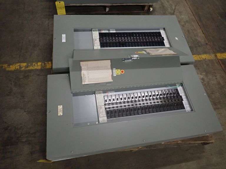 Lot of (2) Gus Berthold Electrical Panelboards - Yellow Tag Auctions