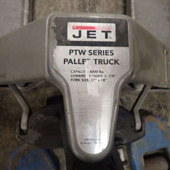 Jet PTW Series Pallet Truck - Yellow Tag Auctions