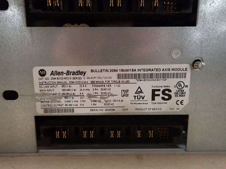 Allen Bradley Kinetix 6000 Integrated Axis Module - Yellow Tag Auctions