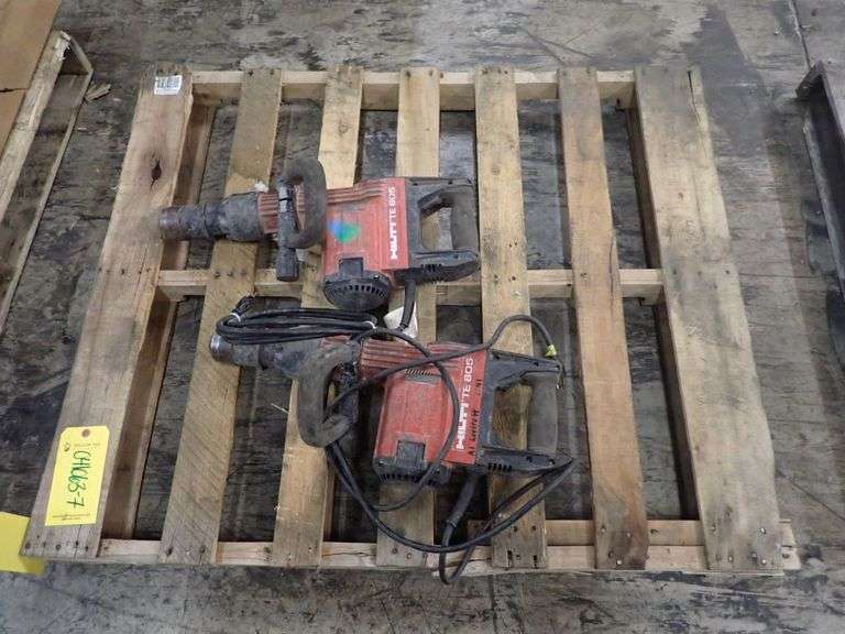 Lot of (2) Hilti TE 805 - Yellow Tag Auctions