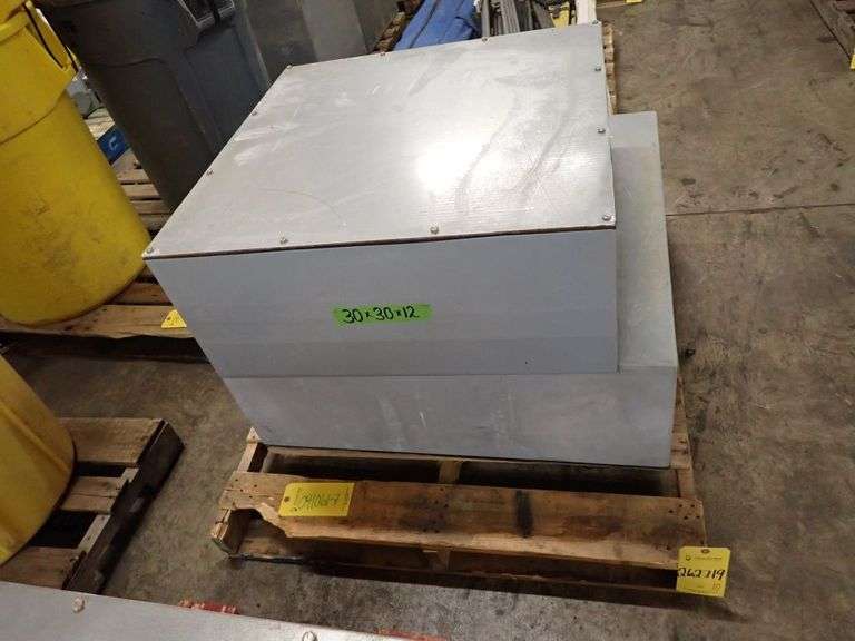 Lot of (2) Empty Control Panel Enclosures - Yellow Tag Auctions