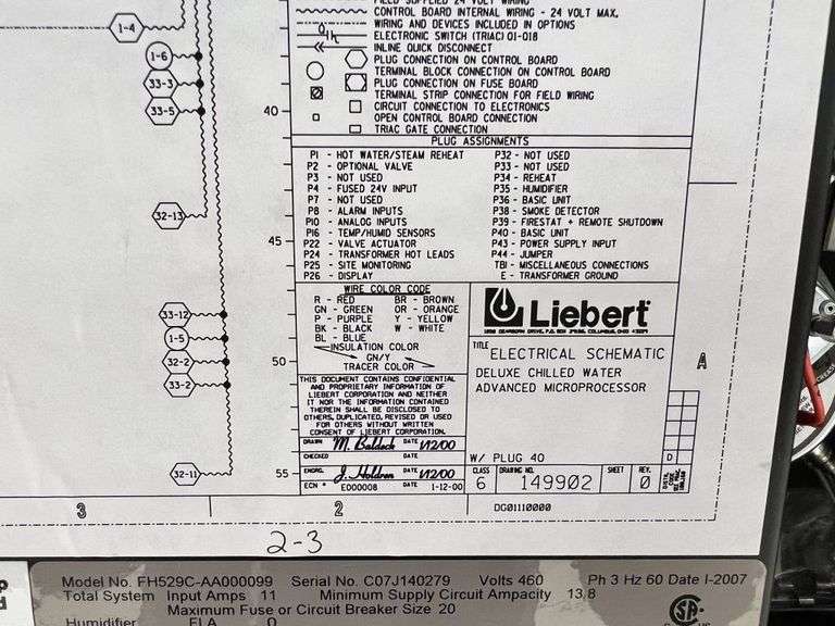 Charlotte, NC - Liebert Computer Room Air Conditioning Unit - Yellow ...