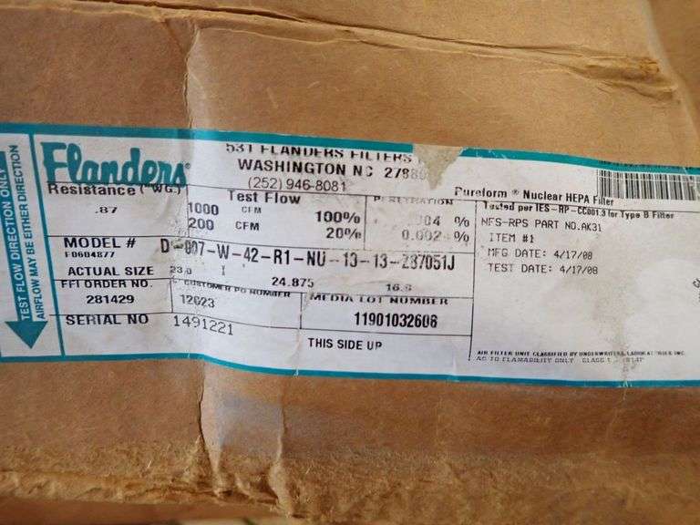 Flanders Filter - Yellow Tag Auctions