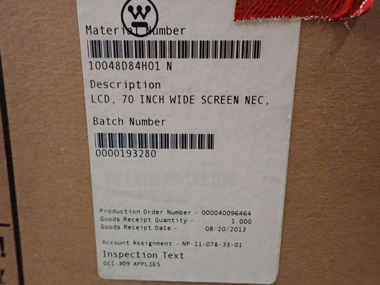 NEC Multisync P701 70" Monitor - Yellow Tag Auctions