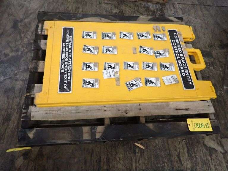 Confined Space Entry Control Board - Yellow Tag Auctions