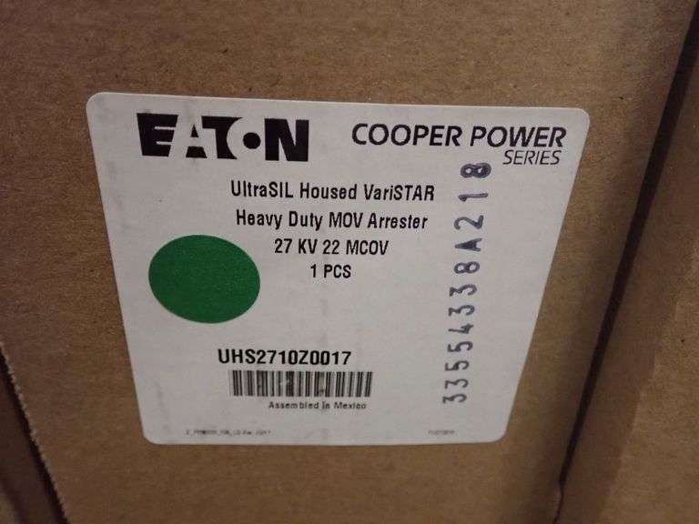 Lot of (14) Eaton Ultrasil Housed Varistar Heavy Duty Mov Arresters ...