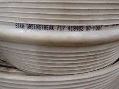 Lot of (8) Rolls of Sika Greenstreak PVC Waterstops - Yellow Tag Auctions