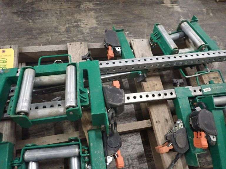 Lot of (8) Greenlee Heavy Duty Cable Rollers - Yellow Tag Auctions