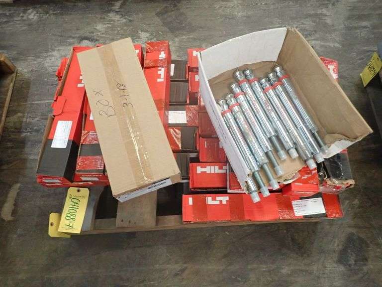 Lot of Assorted Hilti Post Installed Undercut Anchors - Yellow Tag Auctions