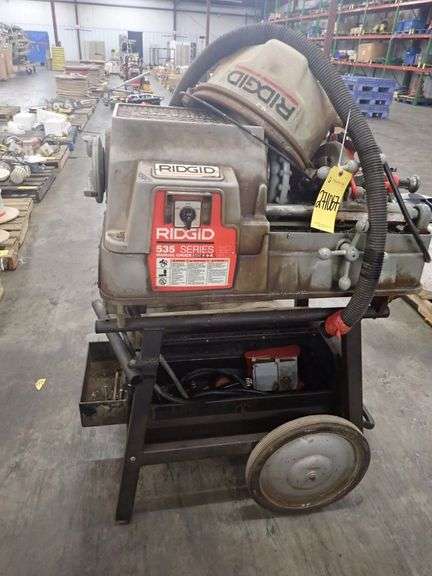 Ridgid Manual Chuck Machine Threader - Yellow Tag Auctions