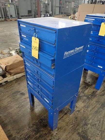 Fastenal Drawer Organizer Cabinet - Yellow Tag Auctions