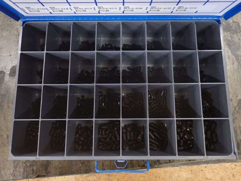 Fastenal Drawer Organizer Cabinet - Yellow Tag Auctions