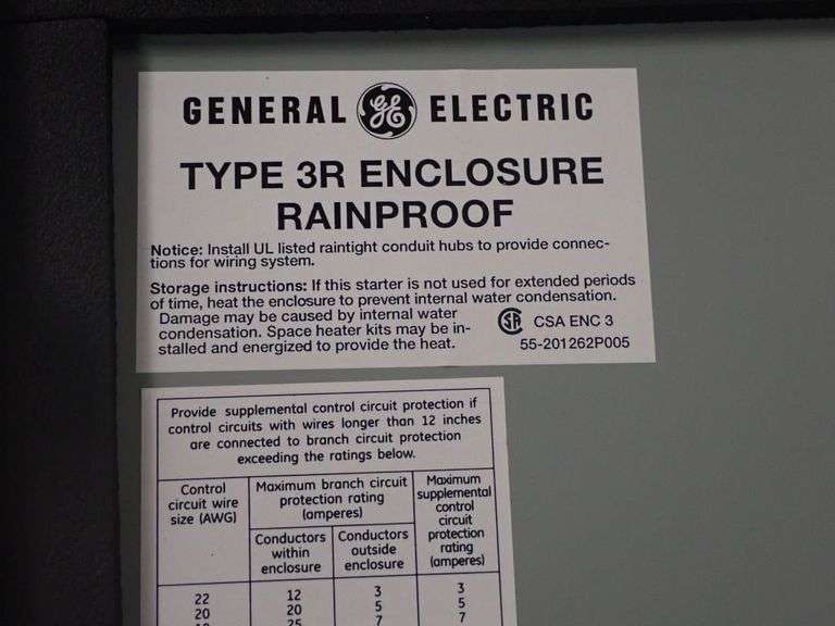 GE 300-Line Control Enclosure - Yellow Tag Auctions