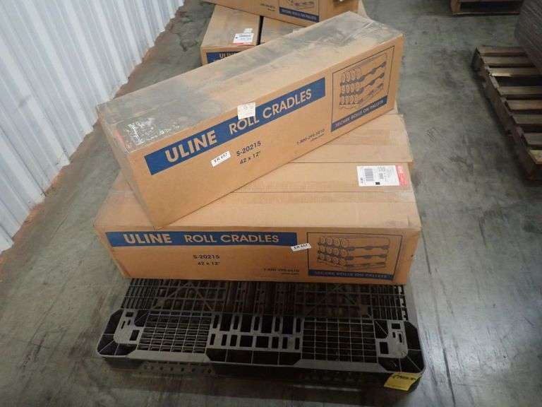 Lot of (4) Uline Roll Cradles - Yellow Tag Auctions