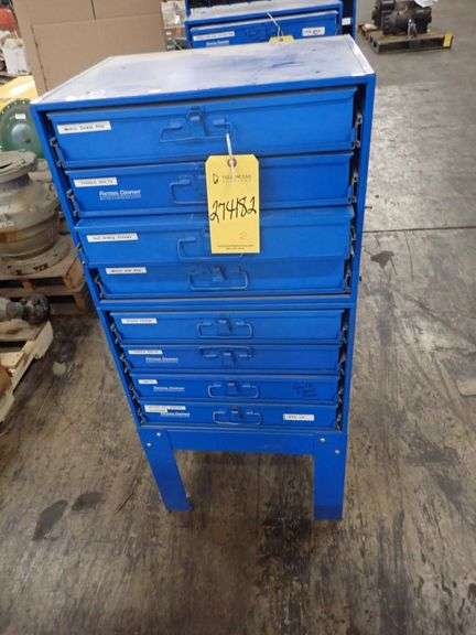 Fastenal Drawer Organizer Cabinet - Yellow Tag Auctions