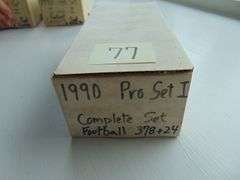 1990 PRO-SET FOOTBALL COMPLETE SET 1, 378 CARDS PLUS - 1990 PRO-SET ...