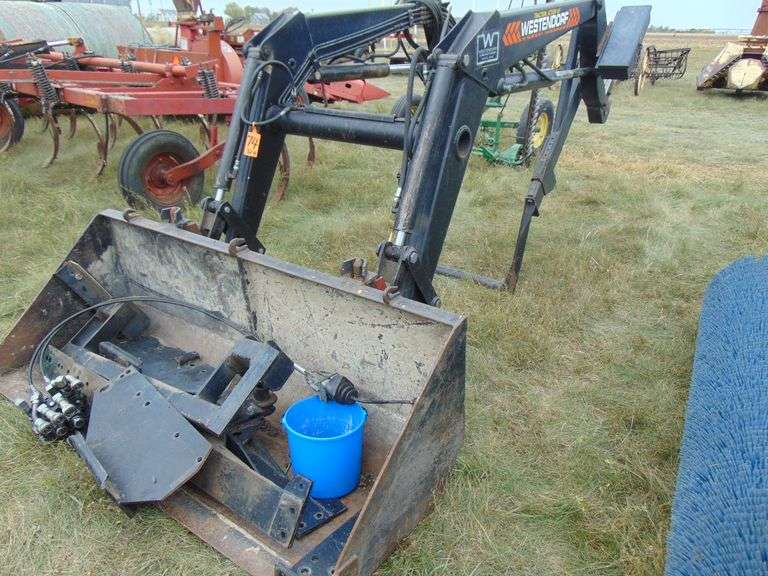 WESTENDORF ALL HYD LOADER, QUICK-TACH BUCKET, w/JOY STICK AND MOUNTING ...