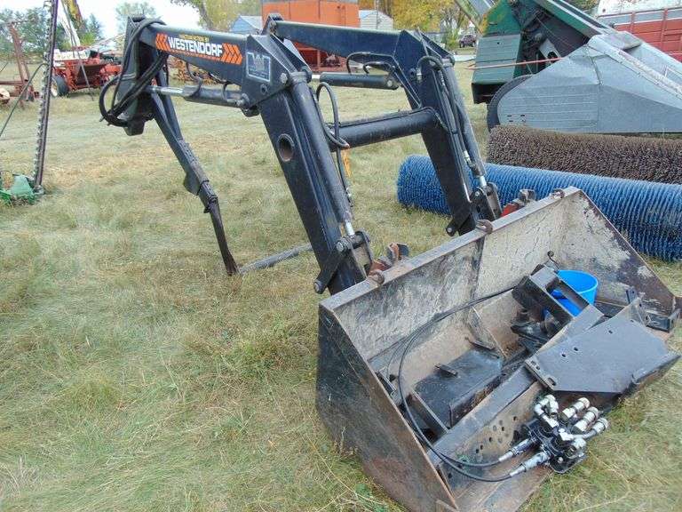 WESTENDORF ALL HYD LOADER, QUICK-TACH BUCKET, w/JOY STICK AND MOUNTING ...