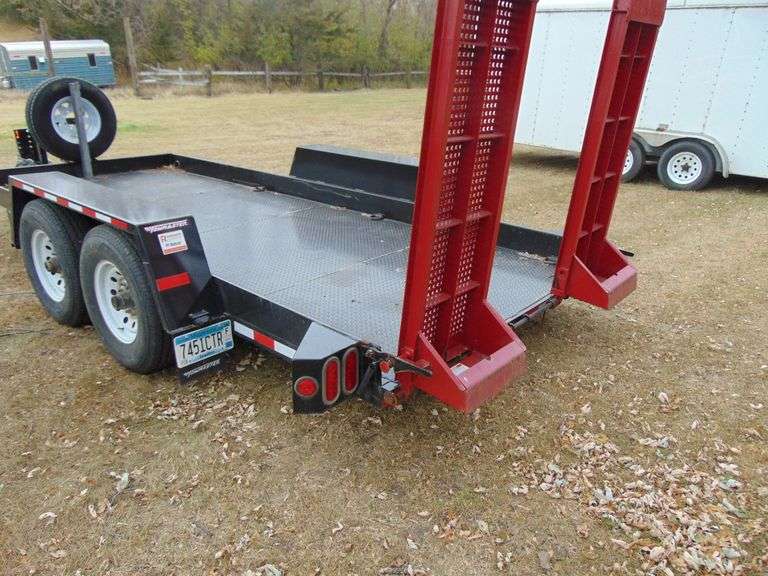 2019 TOWMASTER T-10P IMPLEMENT TRAILER, TANDEM AXLE, 8 BOLT HUBS, DROP ...