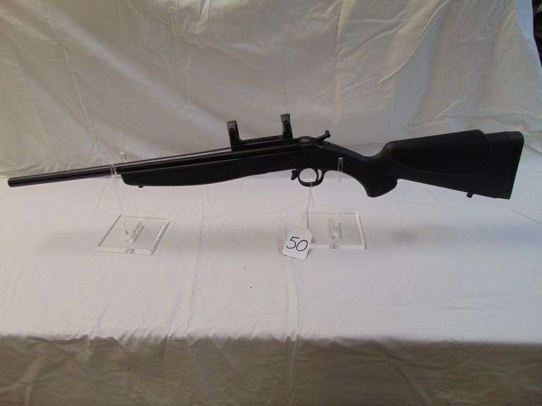 CVA HUNTER - 223 CAL SINGLE SHOT RIFLE - SYNTHETIC - WITH SCOPE MOUNT ...