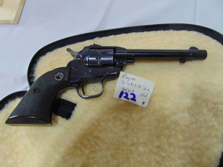STURM RUGER SINGLE SIX, 22 CAL REVOLVER - S/N 85819, BORN 1958 VERY ...
