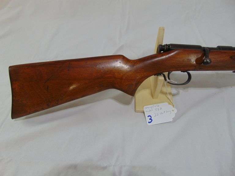 SPRINGFIELD MODEL 53A, 22 SL, BOLT ACTION, SINGLE SHOT RIFLE - Ziemer ...