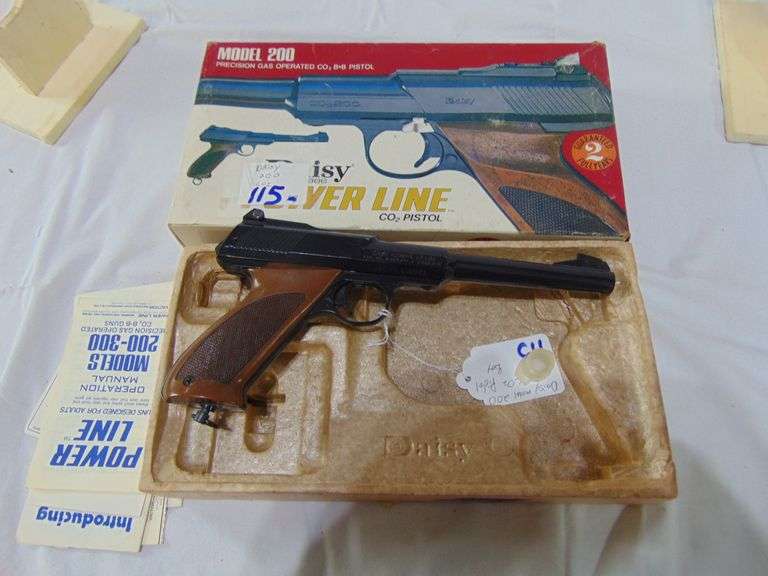 DAISY MODEL 200 CO2 PISTOL PELLET GUN, NEW IN BOX - Ziemer Hilbrands ...