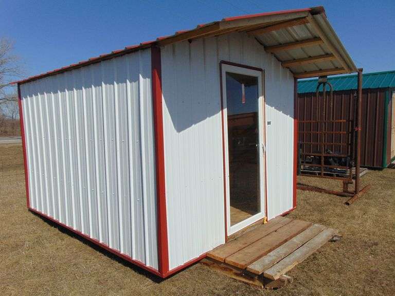 10X12 STEEL SIDED SHED ON SKIDS - Ziemer Hilbrands Auctions