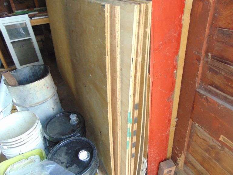TWO - ¾", TWO ½" PLYWOOD SHEETS & MISC SHEETS - Ziemer Hilbrands Auctions
