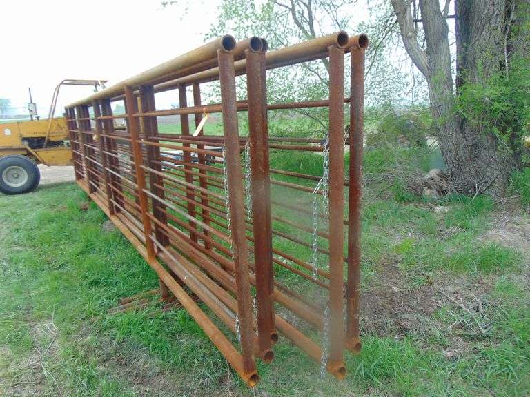 FIVE 24FT FREE STANDING CATTLE PANELS - Ziemer Hilbrands Auctions