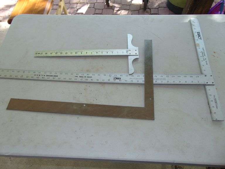 FOUR FT T SQUARE, 2 FT T SQUARE, & 18" T SQUARE - Ziemer Hilbrands Auctions